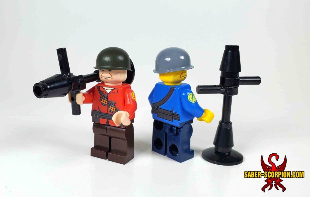 PRINTED Minifig: Red vs. Blue Trooper – Saber-Scorpion's Lair – Custom ...