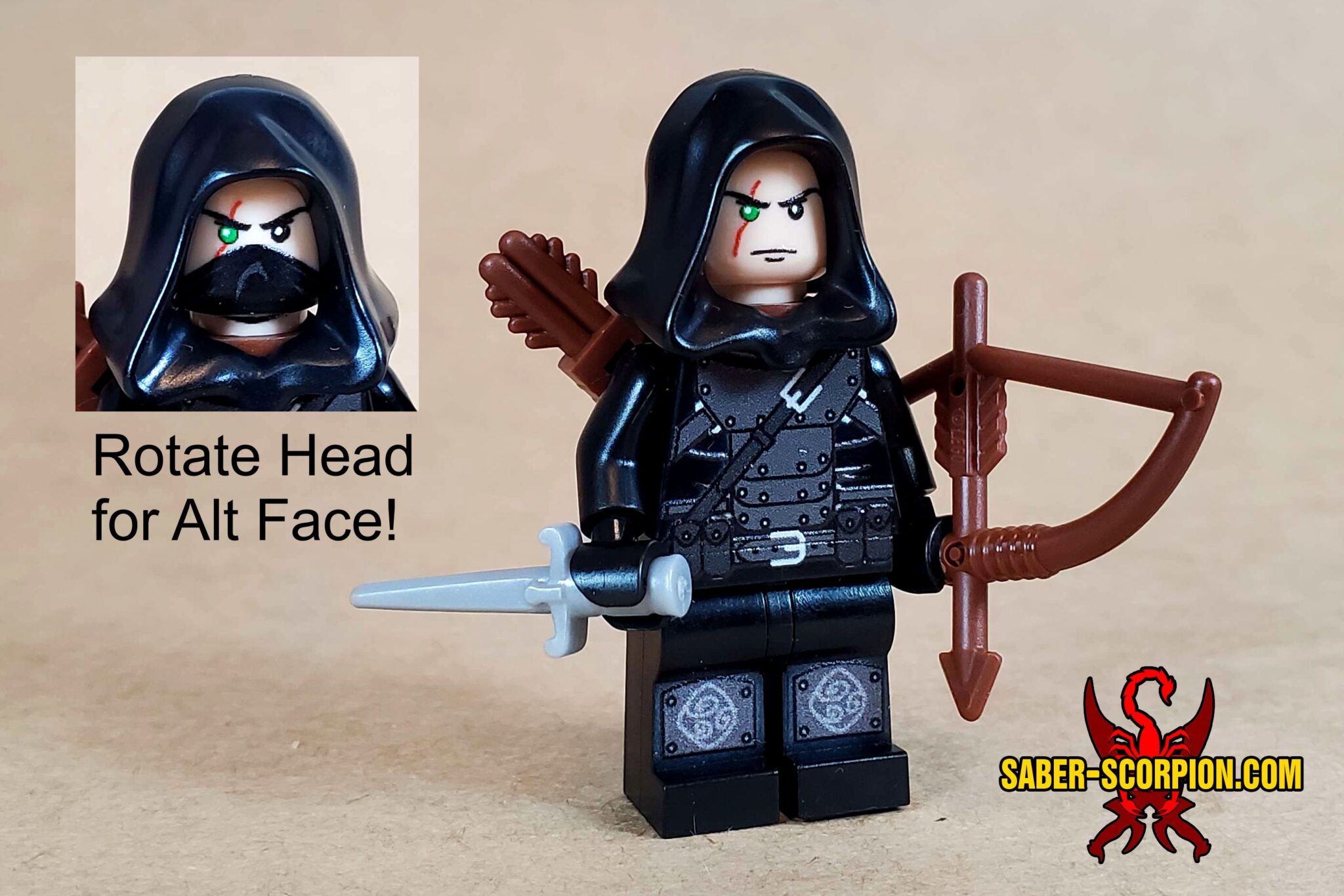 PRINTED Minifig: Deadly Shadow Thief – Saber-Scorpion's Lair – Custom ...