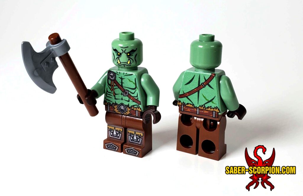 PRINTED Minifig: Fantasy Orc Male – Saber-Scorpion's Lair – Custom ...