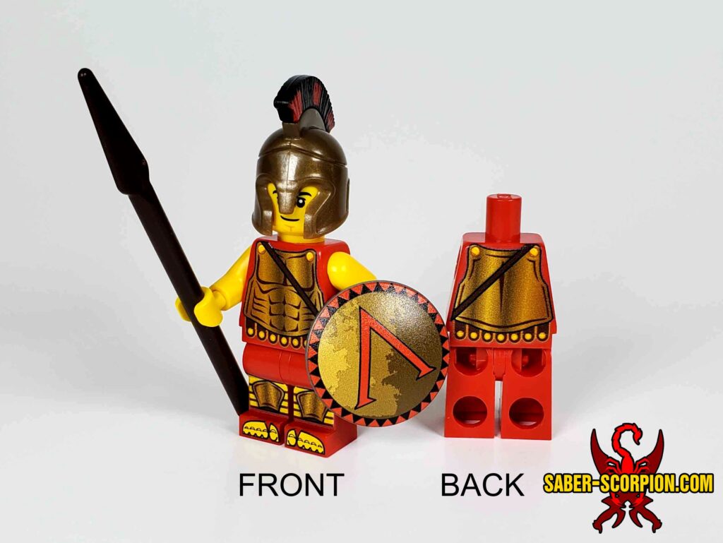 PRINTED Minifig: Greek Spartan Hoplite – Saber-Scorpion's Lair – Custom ...