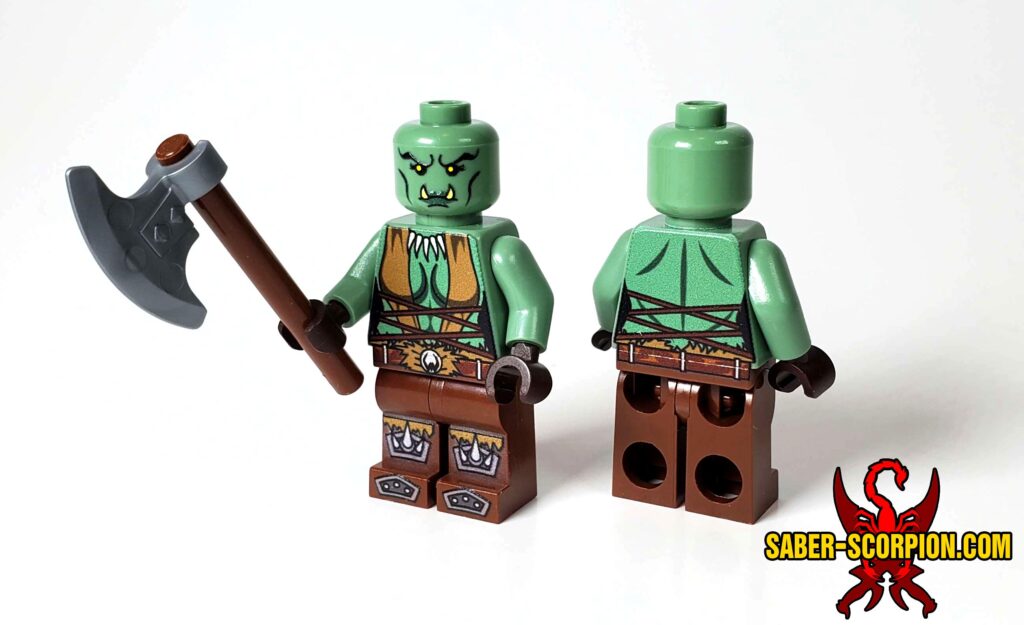 PRINTED Minifig: Fantasy Orc Female – Saber-Scorpion's Lair – Custom Brick Figure Shop