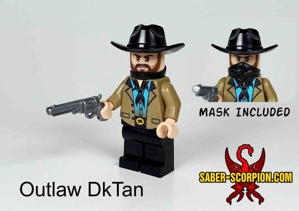 PRINTED Minifig: Wild West Outlaw DkTan – Saber-Scorpion's Lair ...
