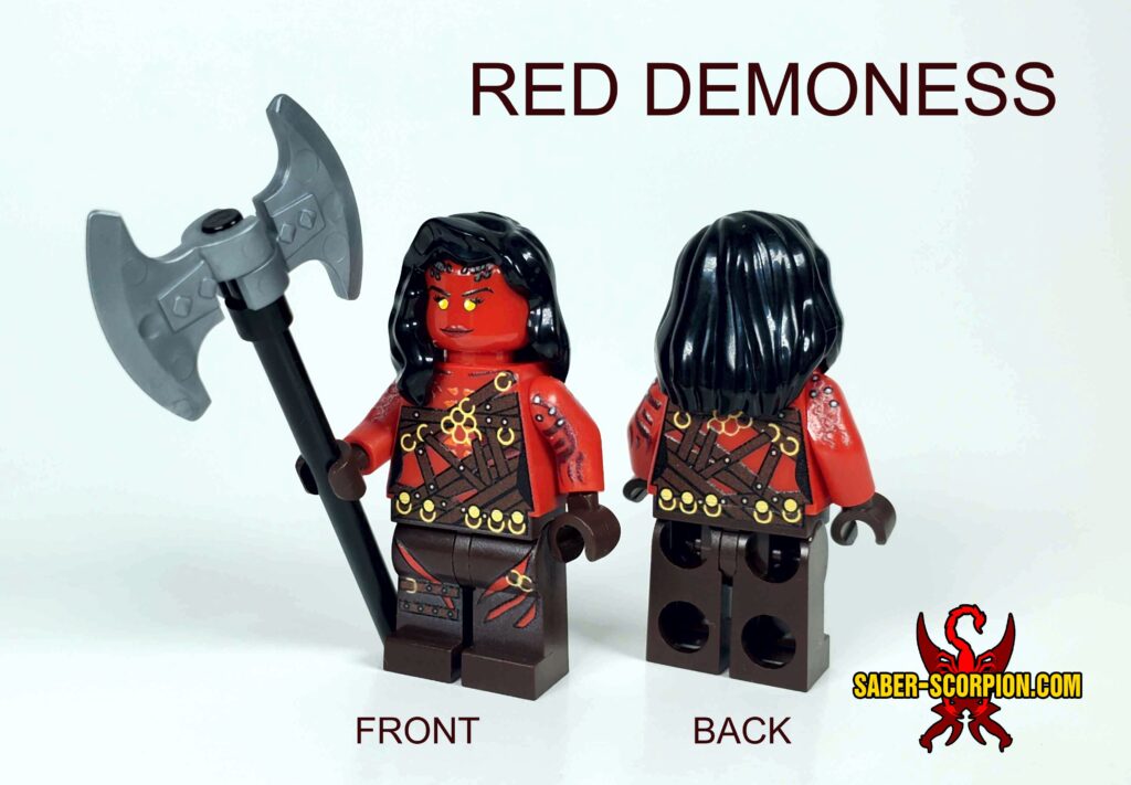 PRINTED Minifig: Fantasy Gatekeeper Red Demoness – Saber-Scorpion's ...